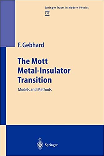 The Mott Metal-Insulator Transition Models And Methods - Jumeirah ...