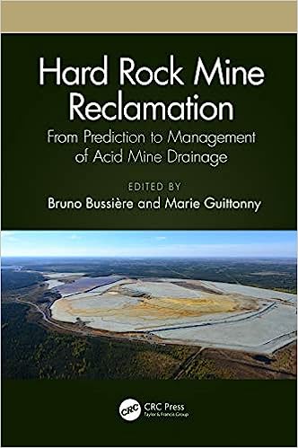 Hard Rock Mine Reclamation From Prediction To Management Of Acid Mine ...