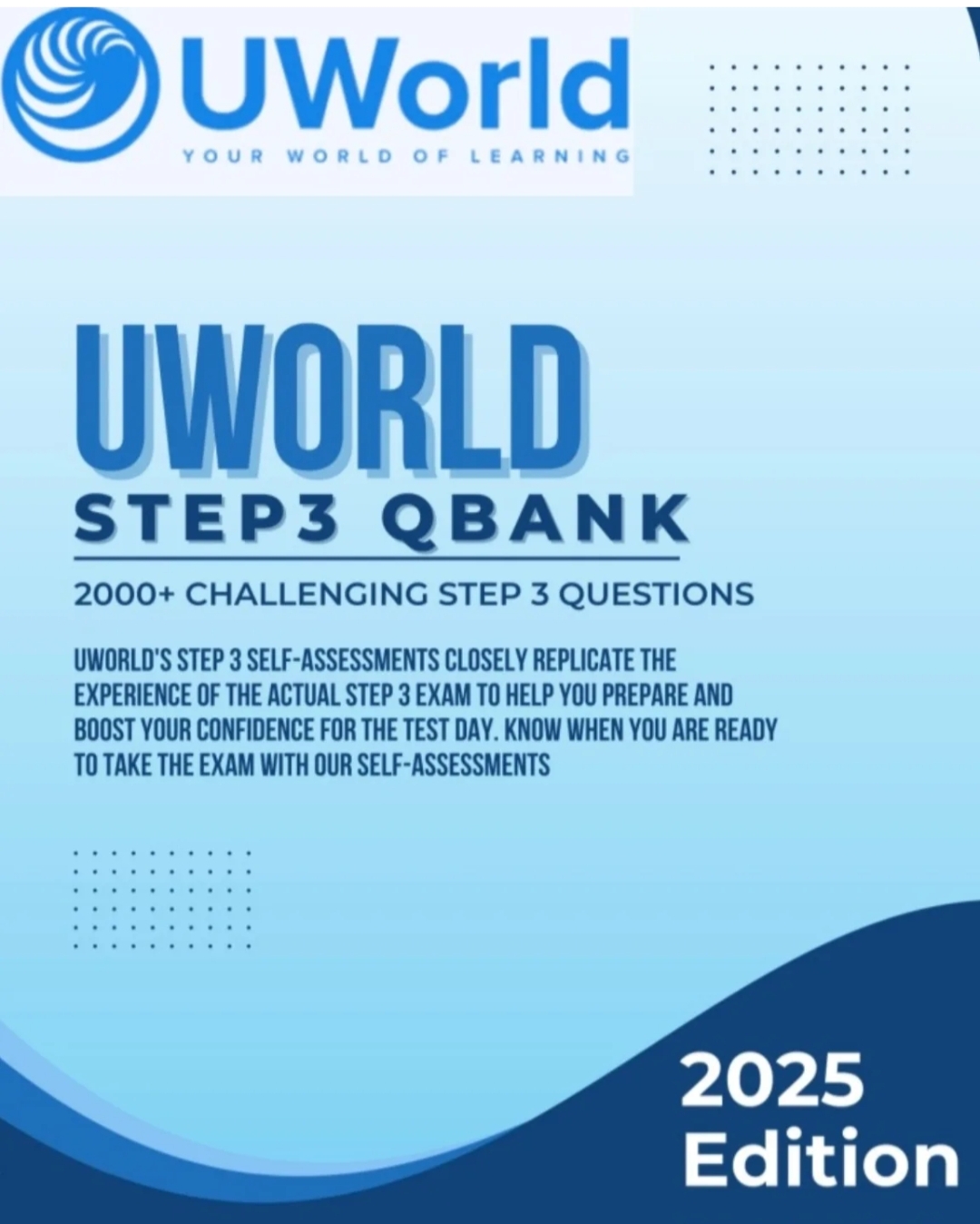 UWorld USMLE Step 3 QBank 2025 Edition 7 Volume Set - Jumeirah Medical ...